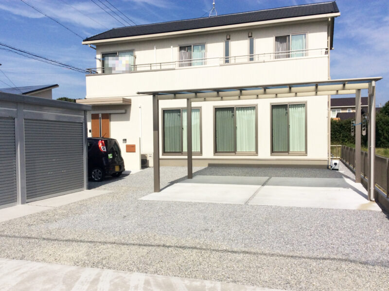 エクステリア施工事例 NO.2045107「趣味の車をガレージに収納 -浜松市 Y様邸-」静岡県のエクアライブ推奨店 株式会社 まろうど 磐田 ...